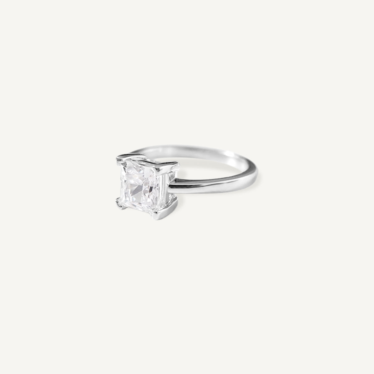 The Belle Moissanite Ring – Flecked with Gold